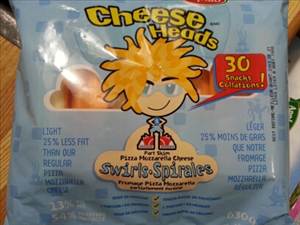 Saputo Cheese Heads Light Cheese String - Mozzarella Swirls - Photo